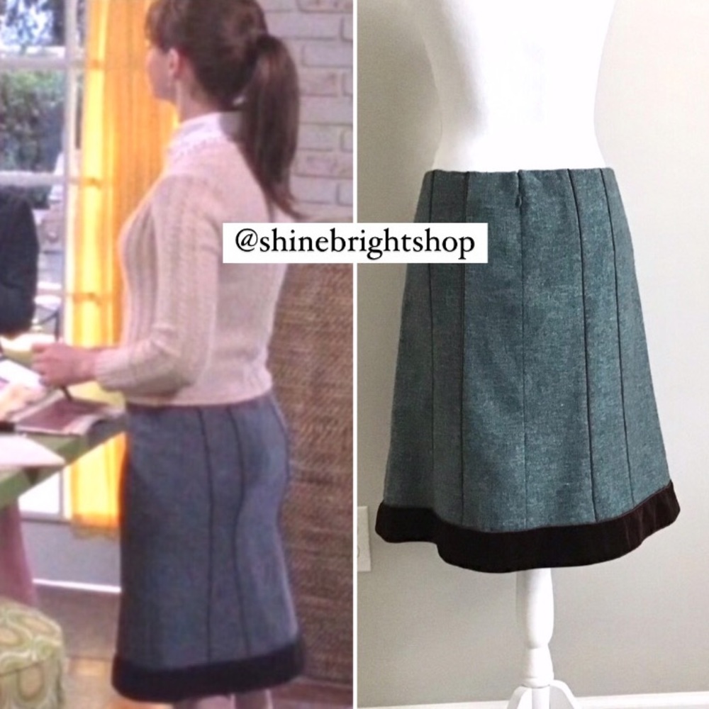 Rare Early 2000s Vintage Tweed Skirt Aso Rory Gilmore… - Gem